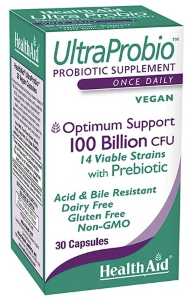 HealthAid UltraProbio 100 Billion CFU - 30 Capsules — Vitamin Superstore™
